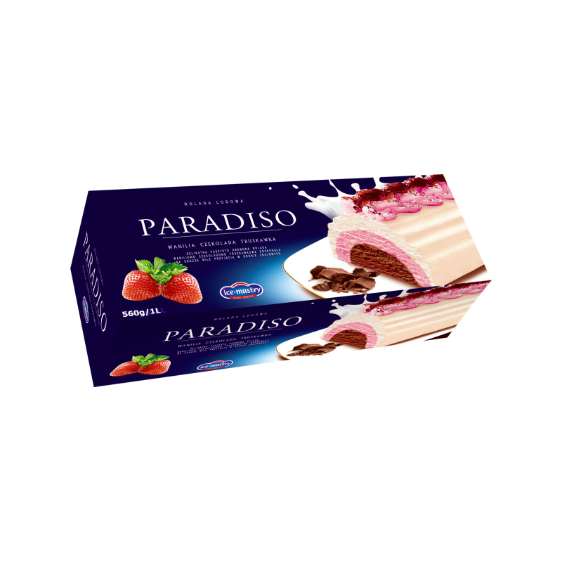 ROLADA Paradiso - waniliowo - czekoladowo - truskawkowa Producent lodów ...